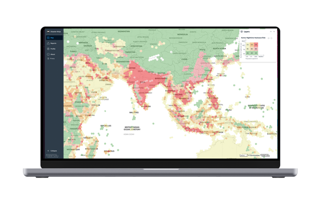 Mapping climate data and humanitarian metrics · Probable Futures